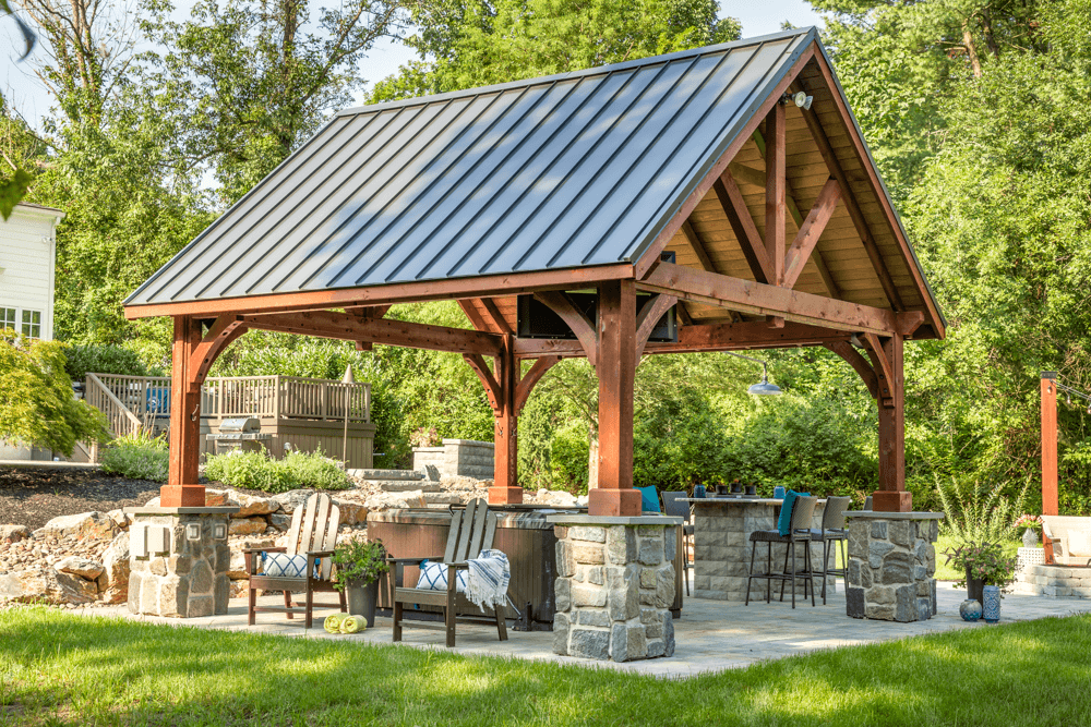 Wooden Pavilion - Adirondack Storage Barns